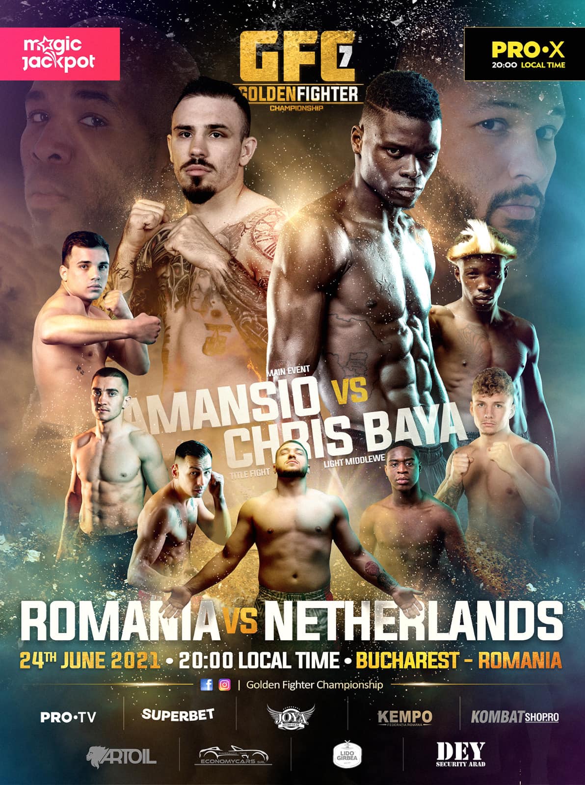 Golden Fighter Championship Fightcards – Romanian Kickboxing History